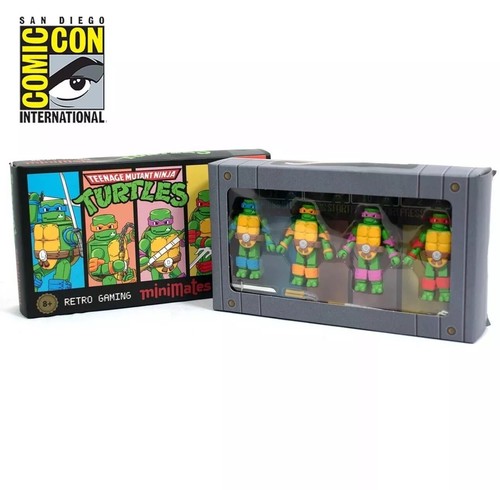 SDCC 2024 Teenage Mutant Ninja Turtles Retro Video Game Minimates Box ...