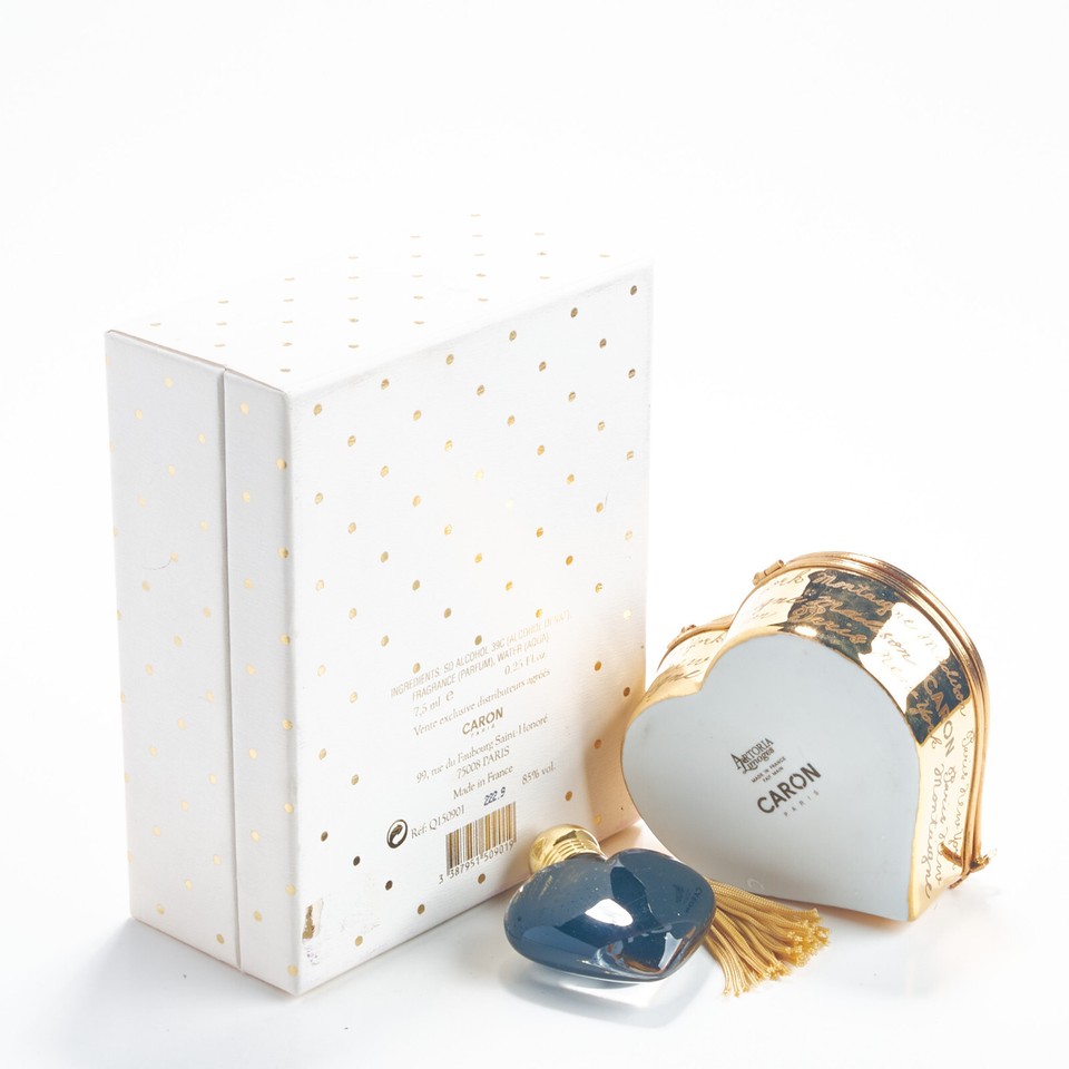 Caron Montaigne Parfum .25OZ Limited Numbered Edition Limoges Trinket ...