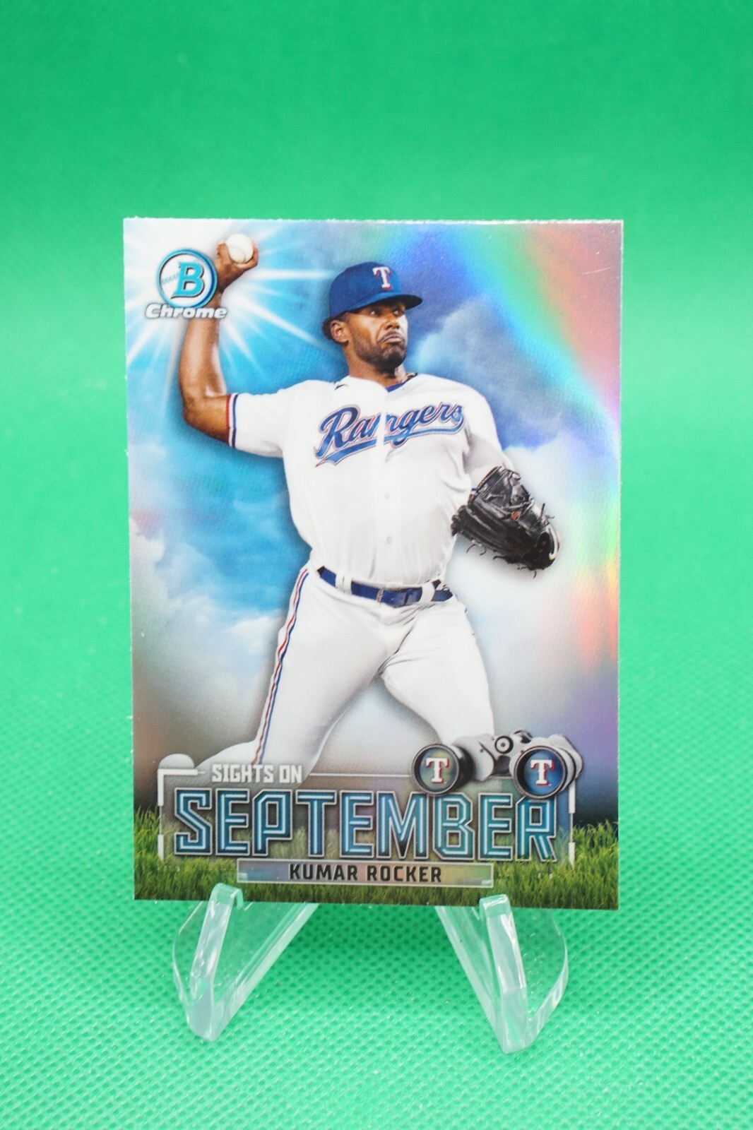 2023 Bowman Sights on September #SOS-2 Kumar Rocker Texas Rangers SR1 ...