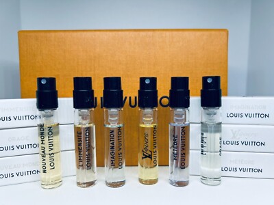 Louis Vuitton Men Cologne Collection Sample Vials Spray 2ml /0.06oz 6Pc ...