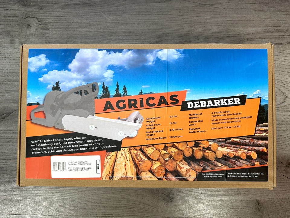 AGRICAS AGT003 Chainsaw Debarker, Log Peeler, and Tree Debarker, STIHL ...