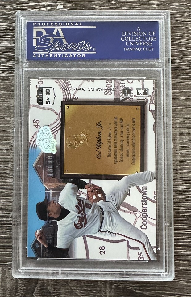 Cal Ripken Jr 1993 Leaf Heading For The Hall PSA 10 Gem Mint Graded | eBay