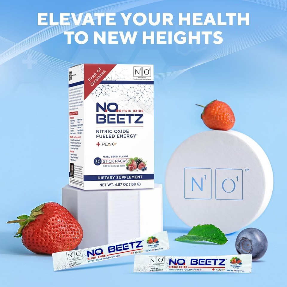 N.O. Beetz Nitric Oxide Supplement | Enhance Hydration, Cellular Energy ...
