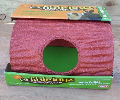 Wild Harvest Edible Logz Treat Hideaway Rabbits Guinea Pigs Hamster ...