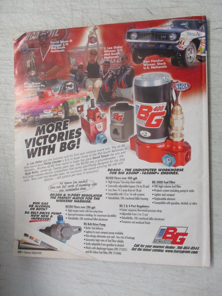 NATIONAL DRAGSTER MAGAZINE OCT 6, 2006 RICHIE STEVENS JR LEN IMBROGNO ...