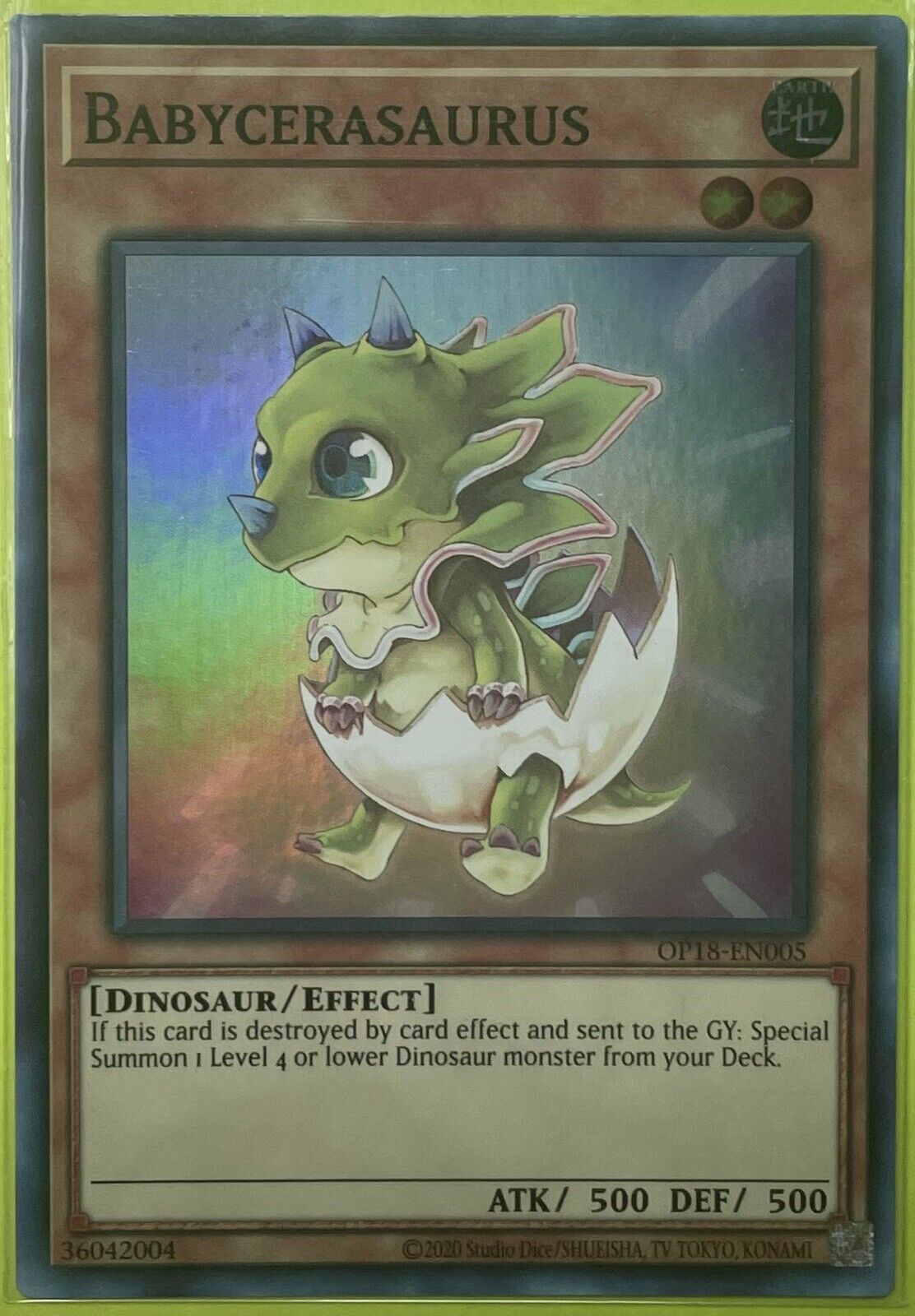 BABYCERASAURUS *** SUPER RARE OP18-EN005 (MINT) YUGIOH! | eBay