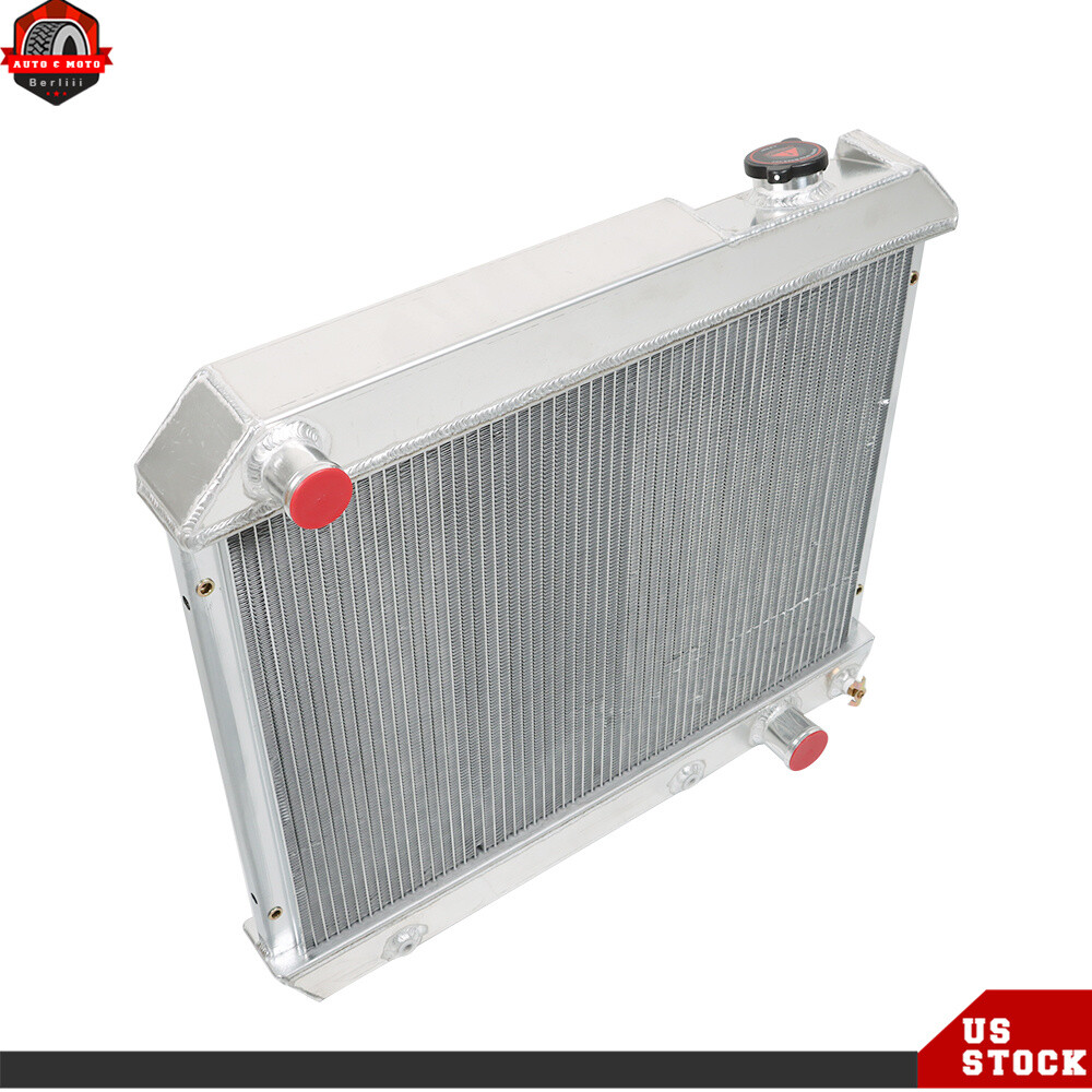 3 Rows Aluminum Radiator for 1963 1964 1965 1966 Chevy C10 C20 C30 K10 ...