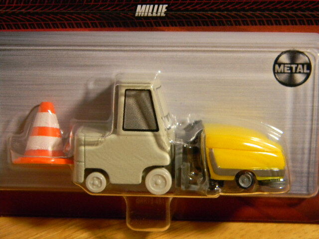 2022 Disney Pixar Cars "MILLIE" With Sweeper & Cone. Unopened Blister ...