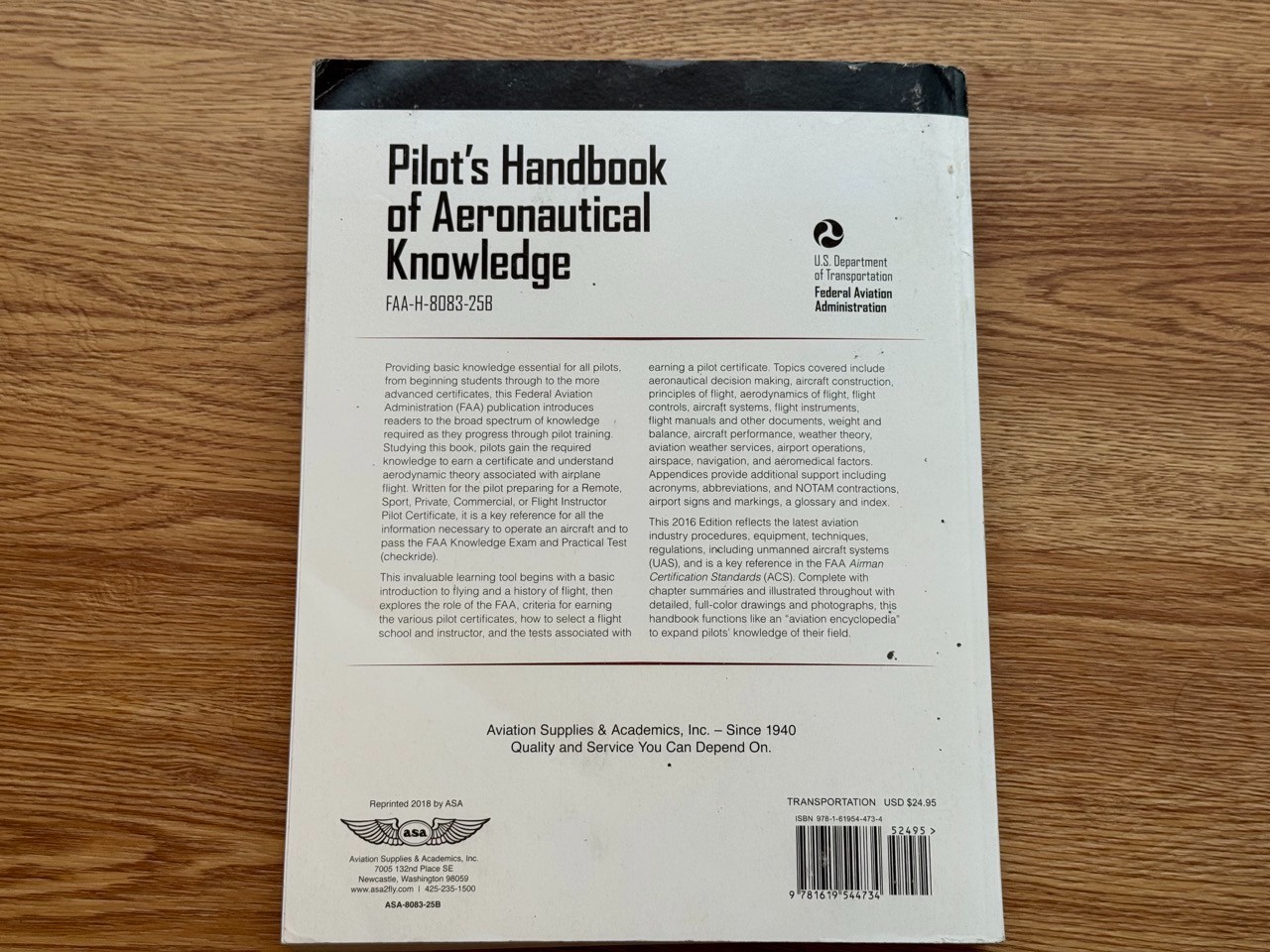 Pilot's Handbook of Aeronautical Knowledge: FAA-H-8083-25B by Federal... 9781719325905| eBay