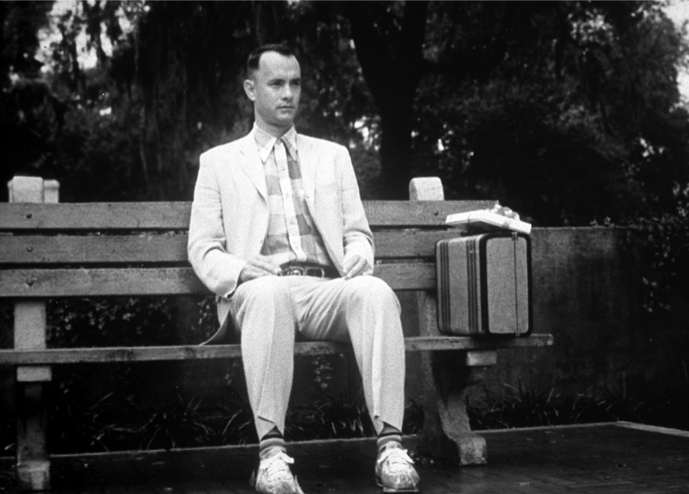 Foto scena FORREST GUMP Tom Hanks bus-stop 20x25 | eBay