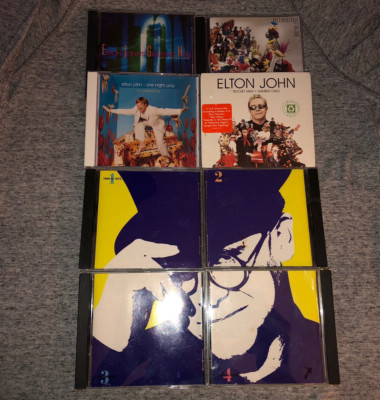 Elton John 8 CD Lot Rocket Man Number Ones Reg Strikes Back One Night ...