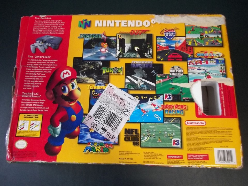 Nintendo 64 N64 System Console BOX and Styrofoam ONLY | eBay