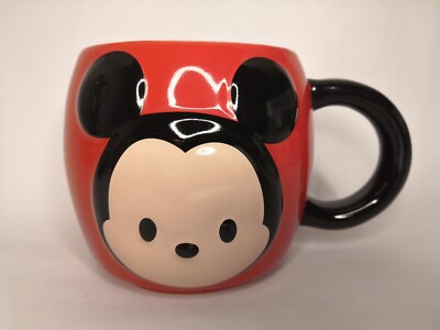 Official Disney Store Mickey Mouse Face Mug Barrel Large 500ml 3D Red ...