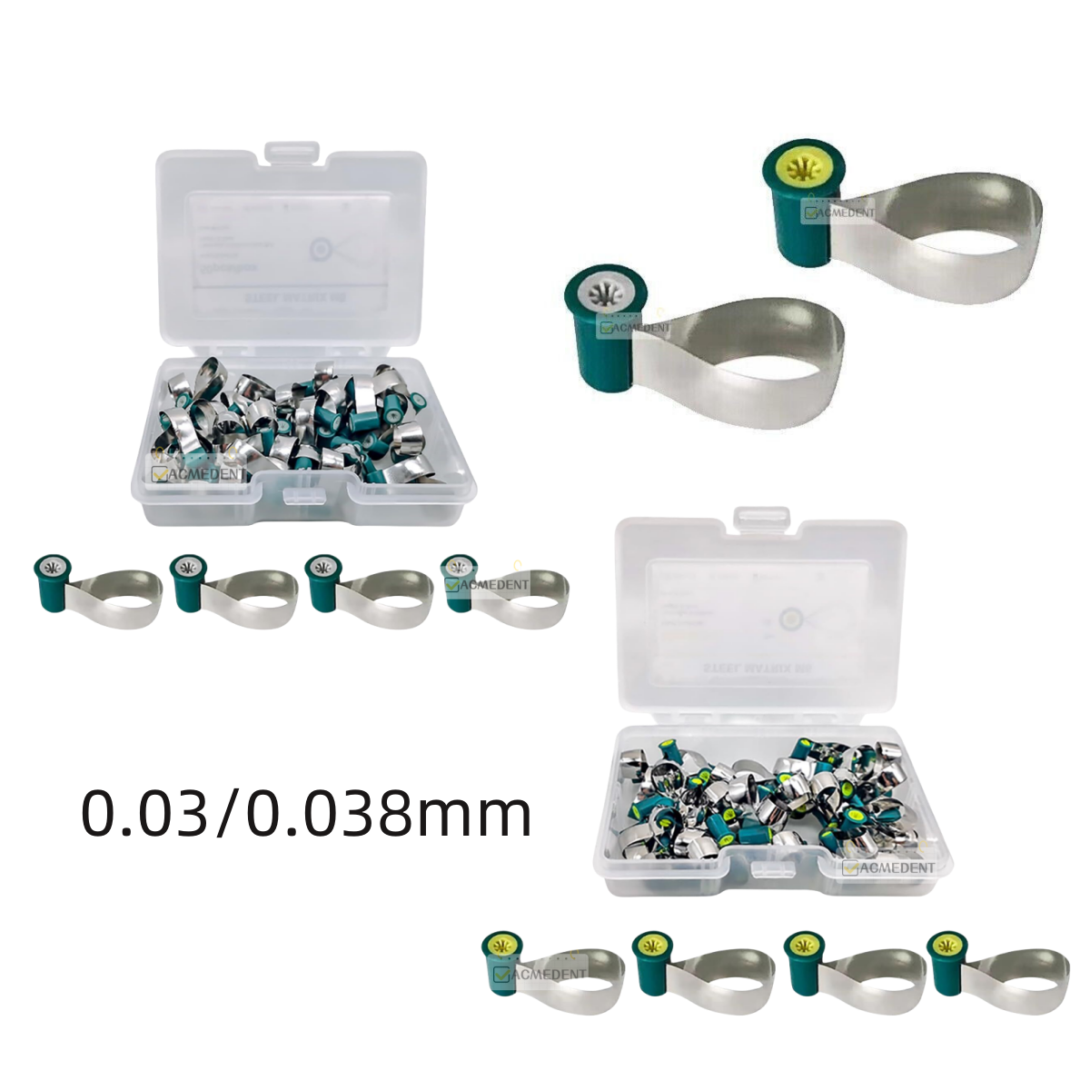 Dental Reel Type Matrix Bands Contoured Matrices Anatomically Shaped 0. ...