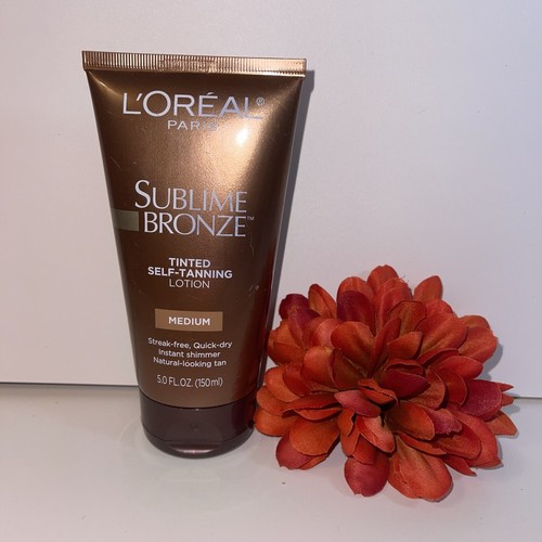 L'Oreal Paris Sublime Bronze Tinted Self Tanning Lotion, Medium Natural ...