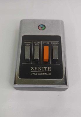 Zenith Space Command 4 Push Clicker Button TV Remote Control Chrome ...