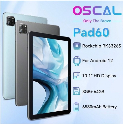 Oscal Pad 60 10.1" Android Tablet 3GB 64GB Quad-Core WIFI - Glacier ...