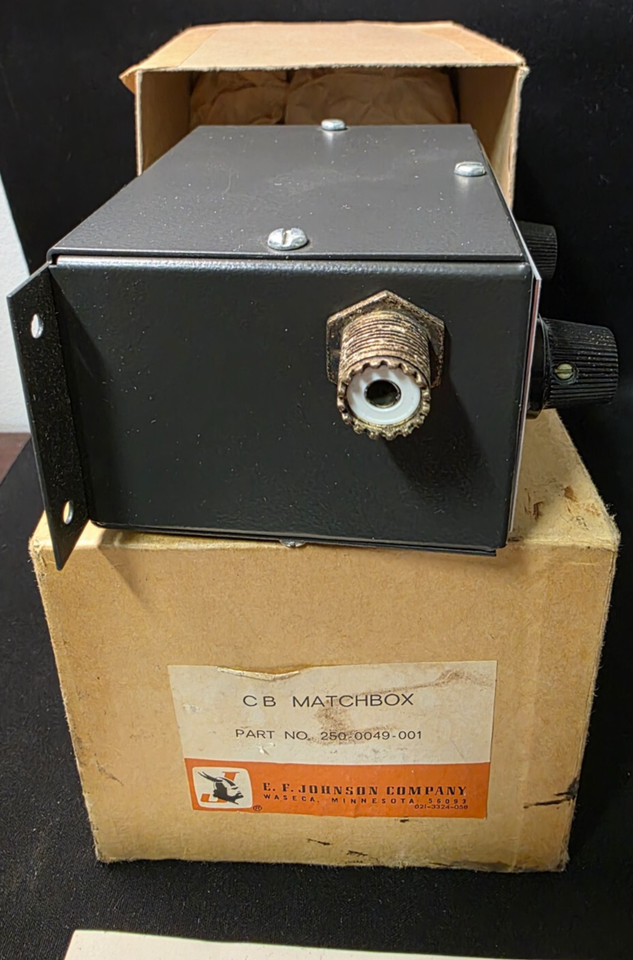 Vintage CB Matchbox/E.F. JOHNSON CO. #250-49 Ham radio Antenna Tuner W ...