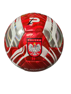 Polish Soccer Ball PLAYPRO Red Size 5 With Eagle On Shield Polska | eBay