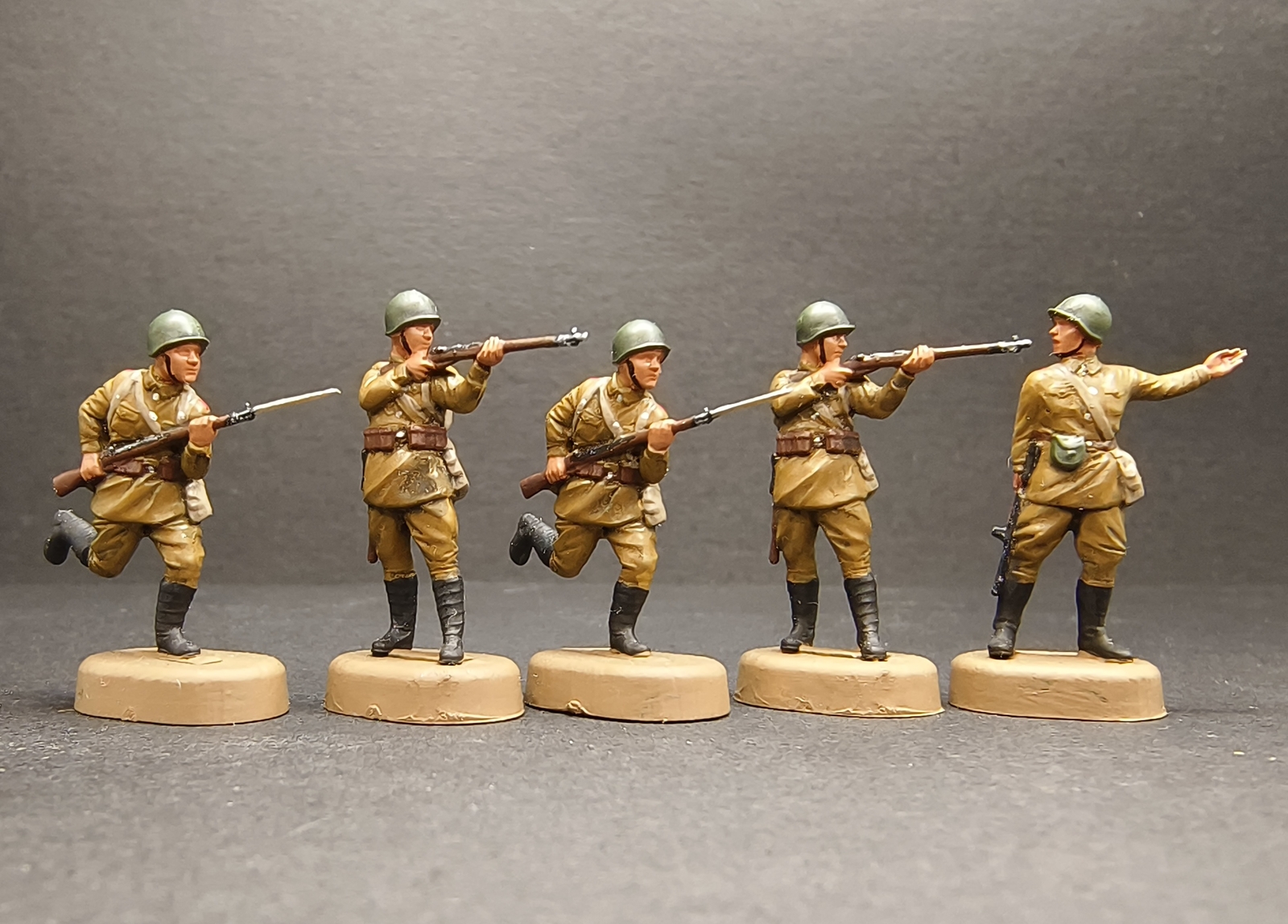 1/72 WWII Soviet Infantryman 1941-1943 5PCS Soldiers Painted Model | eBay