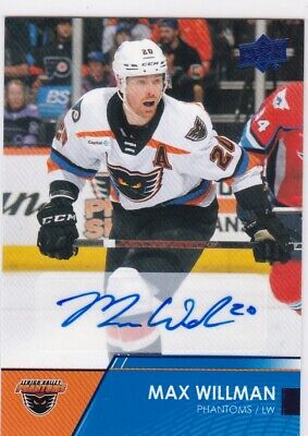 2021-22 Upper Deck AHL Autographs R/C #61 Max Willman - Phantoms - E 1: ...