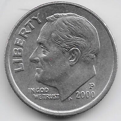 2000 P Roosevelt Dime Error MAD Misaligned Die Obverse | eBay