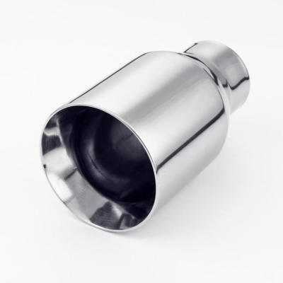 2 1/2 inch In 4 Out 7 Long Dual Layer Exhaust Tip Straight Cut ...