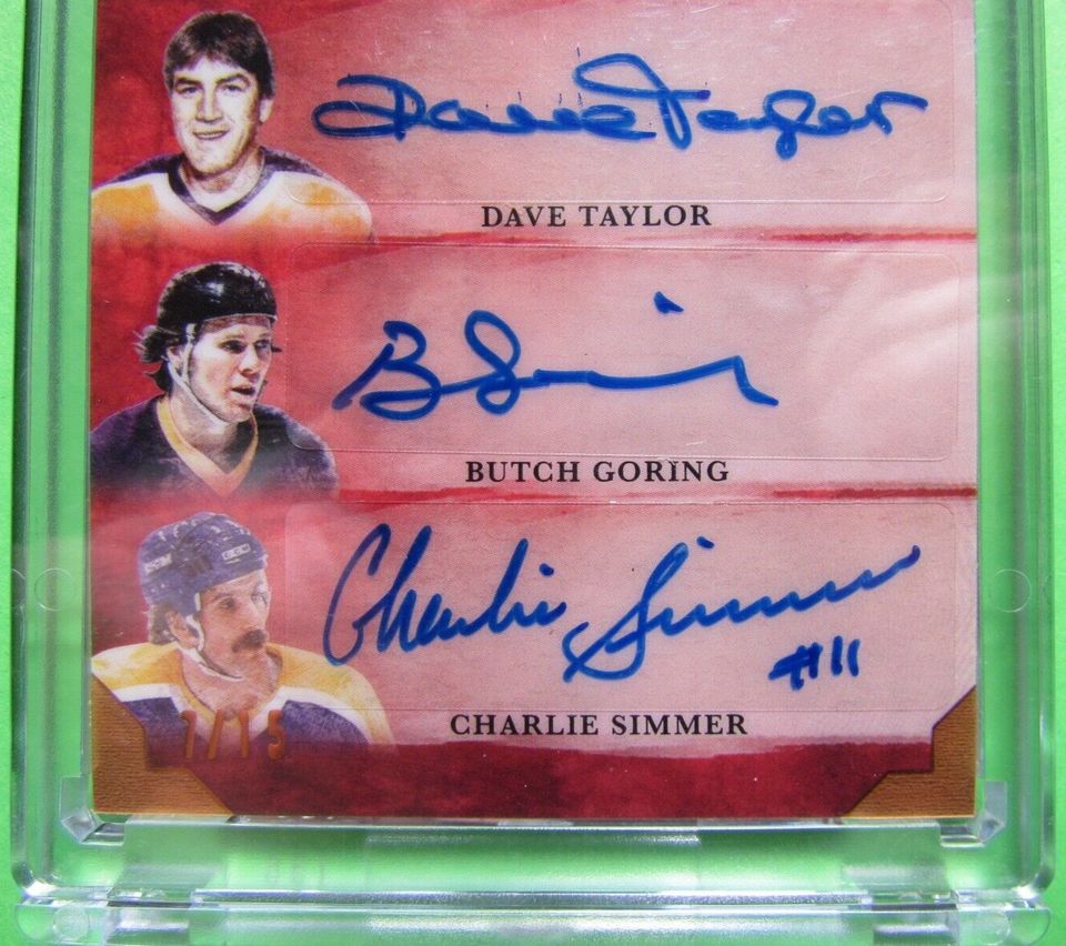2022 Leaf Art of Hockey Quadography Autographs M. Dionne, D. Taylor ...