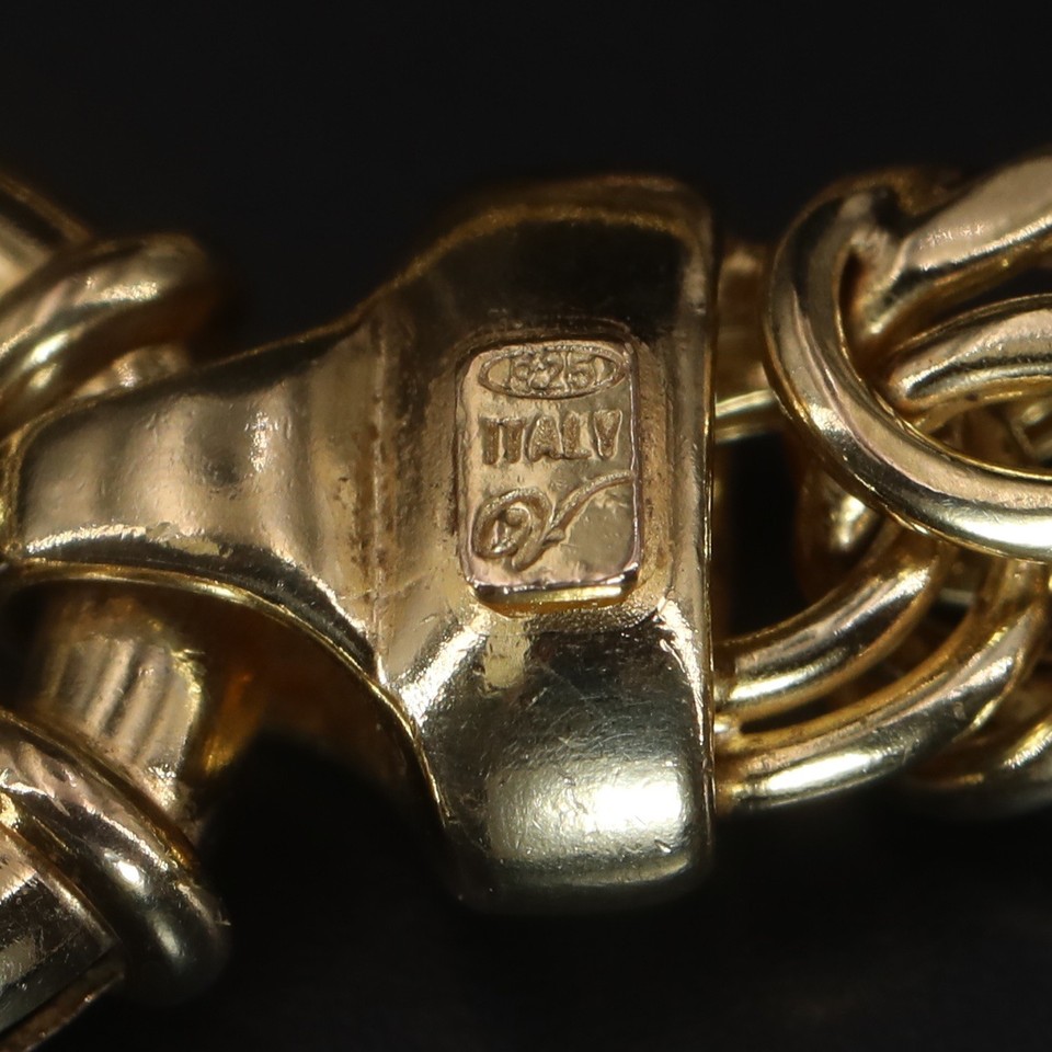 Sterling Silver - ITALY VERONESE Byzantine Chain 20" Heavy Gold ...