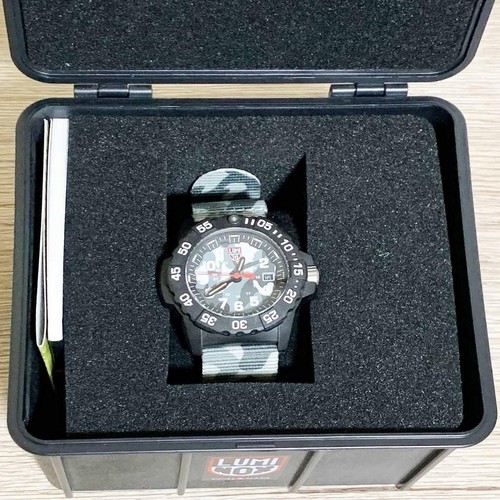 Luminox Navy Seal 3500 Series Ref 3507 PH Quartz Watch Gray Camouflage ...