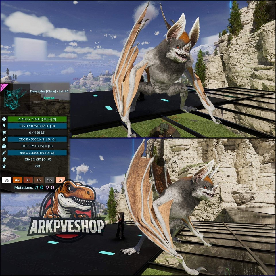 Desmodus Low&High Lvl Clone ASA PVE 🦖ARK Survival Ascended | eBay