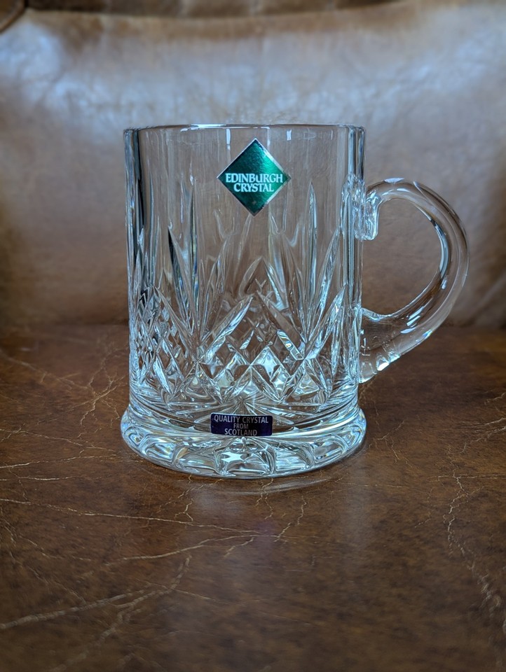 Vintage Edinburgh Crystal Pint Glass With Original Box | eBay UK