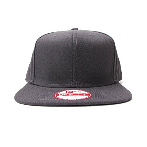 NEW ERA 9FIFTY Original Fit Flat Building Snapback Cap Plain Grapite ...