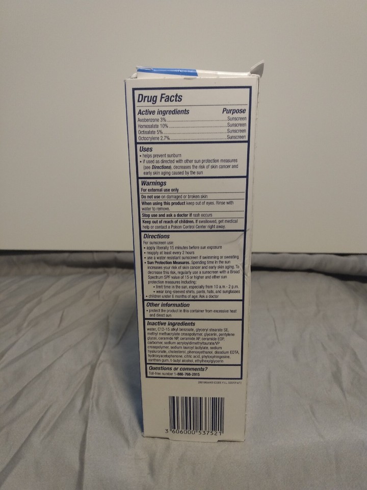 CeraVe Face Moisturizer with SPF 30 Light-Weight Face Lotion 1.7oz NEW ...