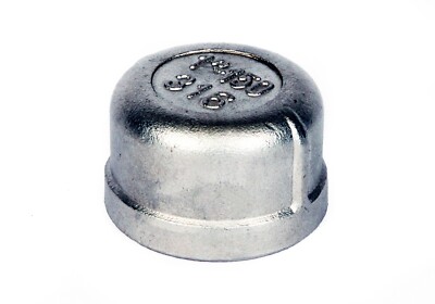 Stainless Steel Round End Caps : Marine Grade 316 : BSP Threaded | eBay UK