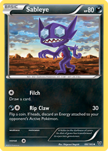 4x Sableye 68/146 XY Pokemon TCG Card NM | eBay