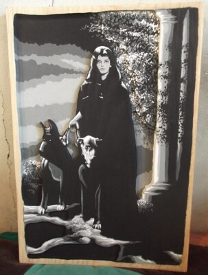 BLACK SUNDAY BARBARA STEELE HORROR GOTHIC MOVIE WOOD ROUTED ART | eBay