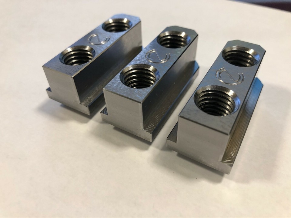 CZ 8" JAWS T-NUT 3 PCS FOR B-208 SAMCHULLY KITAGAWA LATHE CHUCKS 4140 ...