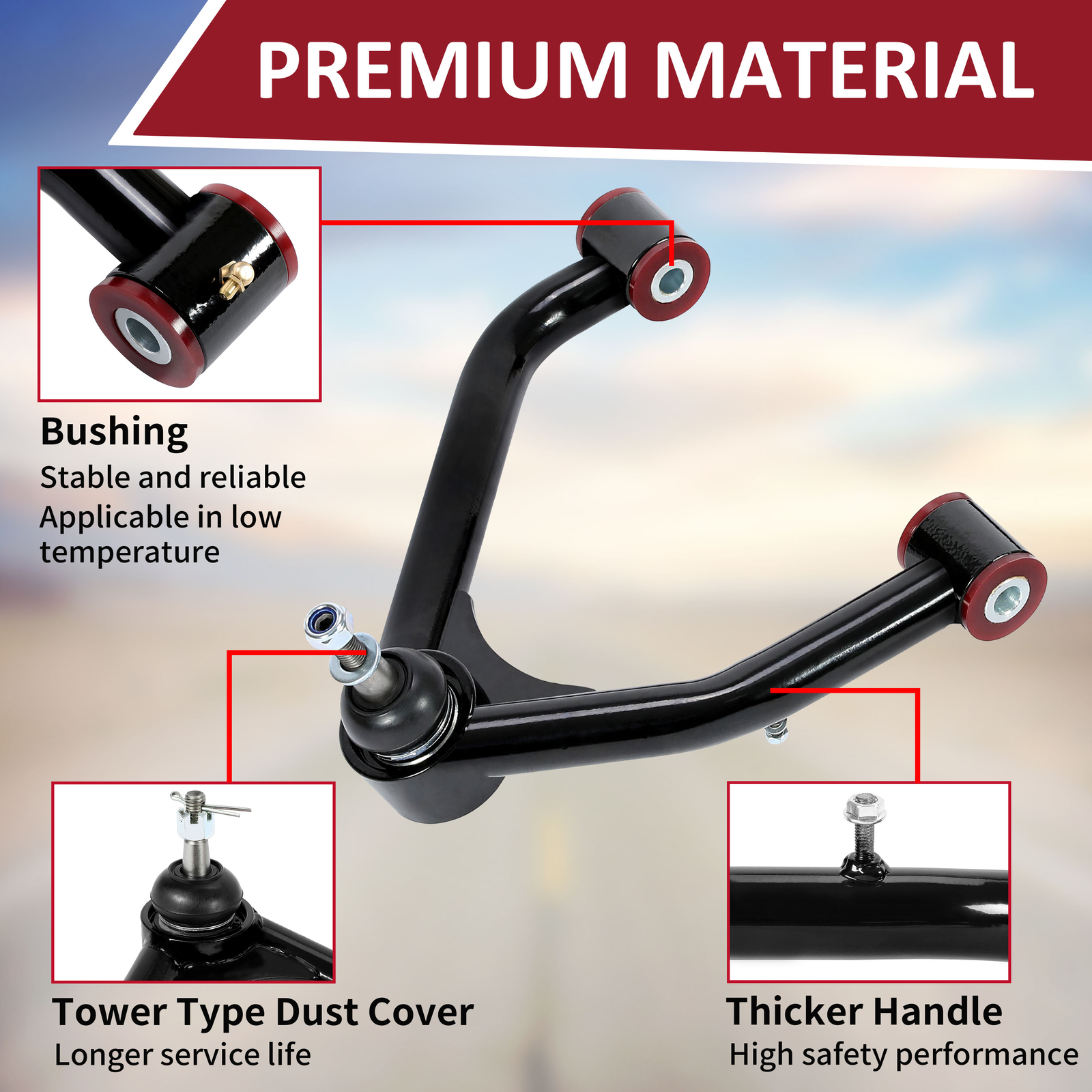 2-4'' Upper Control Arm Lift Kits for Chevy Silverado GMC 1500 2014 ...