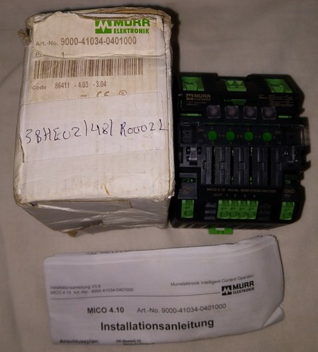 MURR ELEKTRONIK 9000-41034-0401000 MICO electronic circuit protection 4 ...