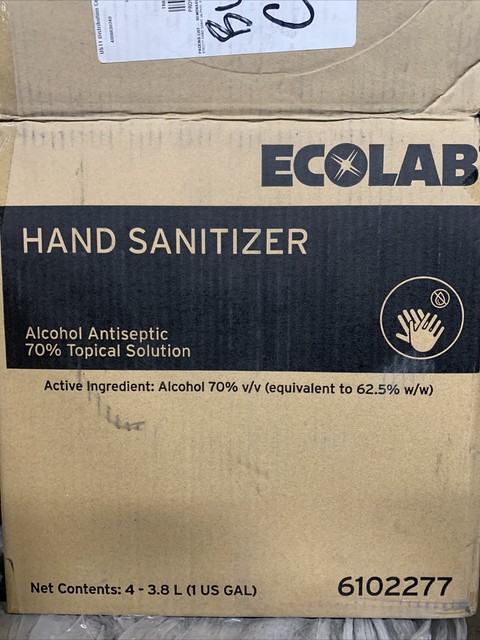 CASE 4 - 1 US GAL Ecolab Alcohol Antiseptic 80 Topical Solution ...