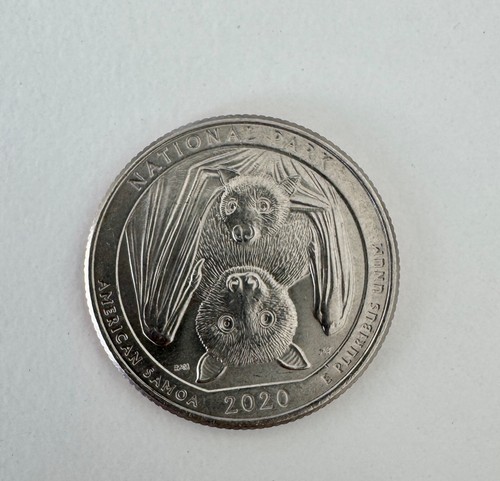 2020 P American Samoa FRUIT BAT National Park Quarter Mint Error ...