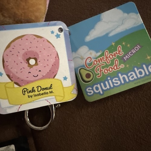 Squishable Pink Frosted Donut Sprinkles Stuffed Plush KEYCHAIN | eBay