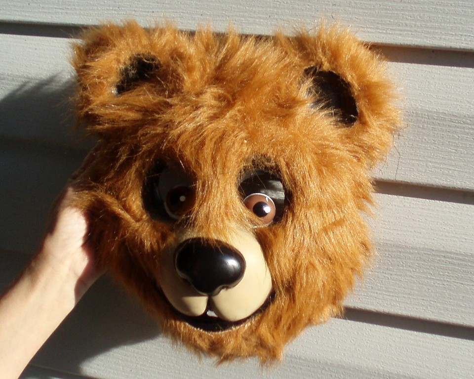 TEDDY BEAR YOGI BEAR KIDS UNISEX MASK HALLOWEEN MASKS | eBay