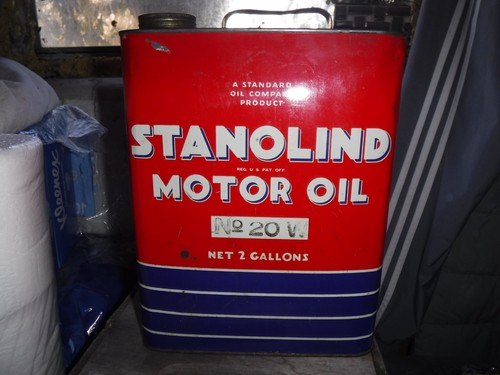 Stanolind Motor Oil Empty 2 Gallon Can Very Good Condition | eBay