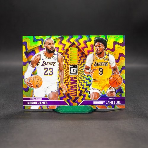 2024-25 Donruss Optic #2 Lebron James/Bronny James Jr. Optical Illusions Gold/10 | eBay