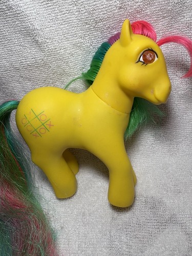 VTG 1987 My Little Pony MLP Twinkled Eye Tic Tac Toe Pony Hong Kong ...