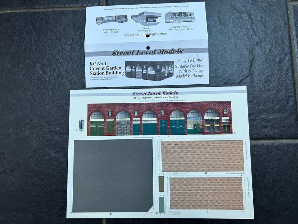 Street Level Models - Covent Garden Station Building Card Kit, No.1, N ...