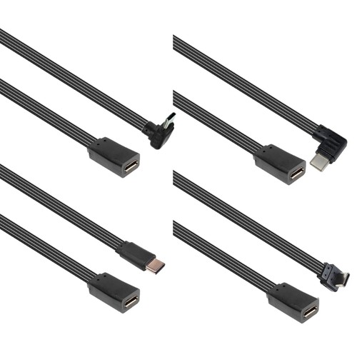 Very Thin Small USB To Type C Converter Cord Angled Connector for ...