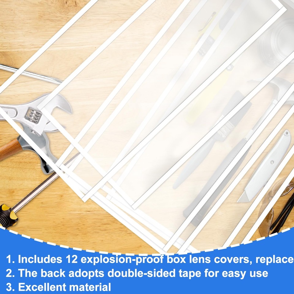 12 Pack Abrasive Blasting Cabinet Lens Cover Clear Polyester Film | eBay